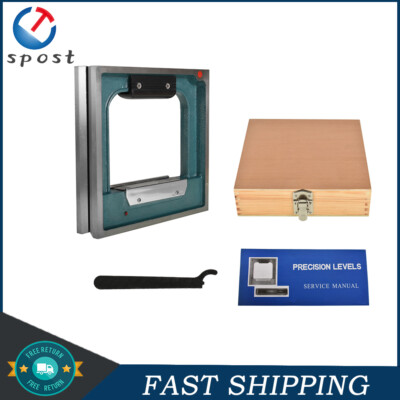 .0002" Graduation 8" X 1-9/16" X 8" High Precision Frame Spirit Level ...