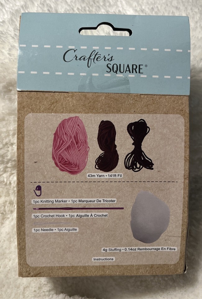 Crafter's Square DIY Crochet PINK SUCCULENT IN POT Kit NEW | eBay