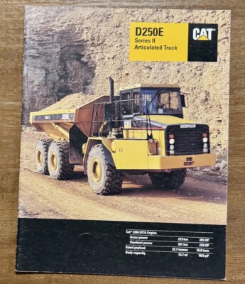 1998 CATERPILLAR BROCHURE D250E Series II Articulated Truck | eBay