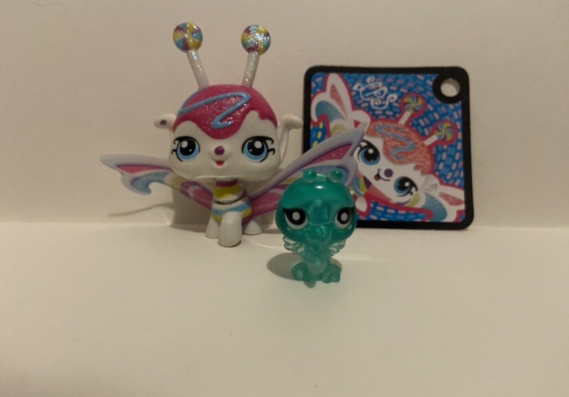 Littlest Pet Shop Sweet Fairies #3135 & Friend #3136 And Original Token ...