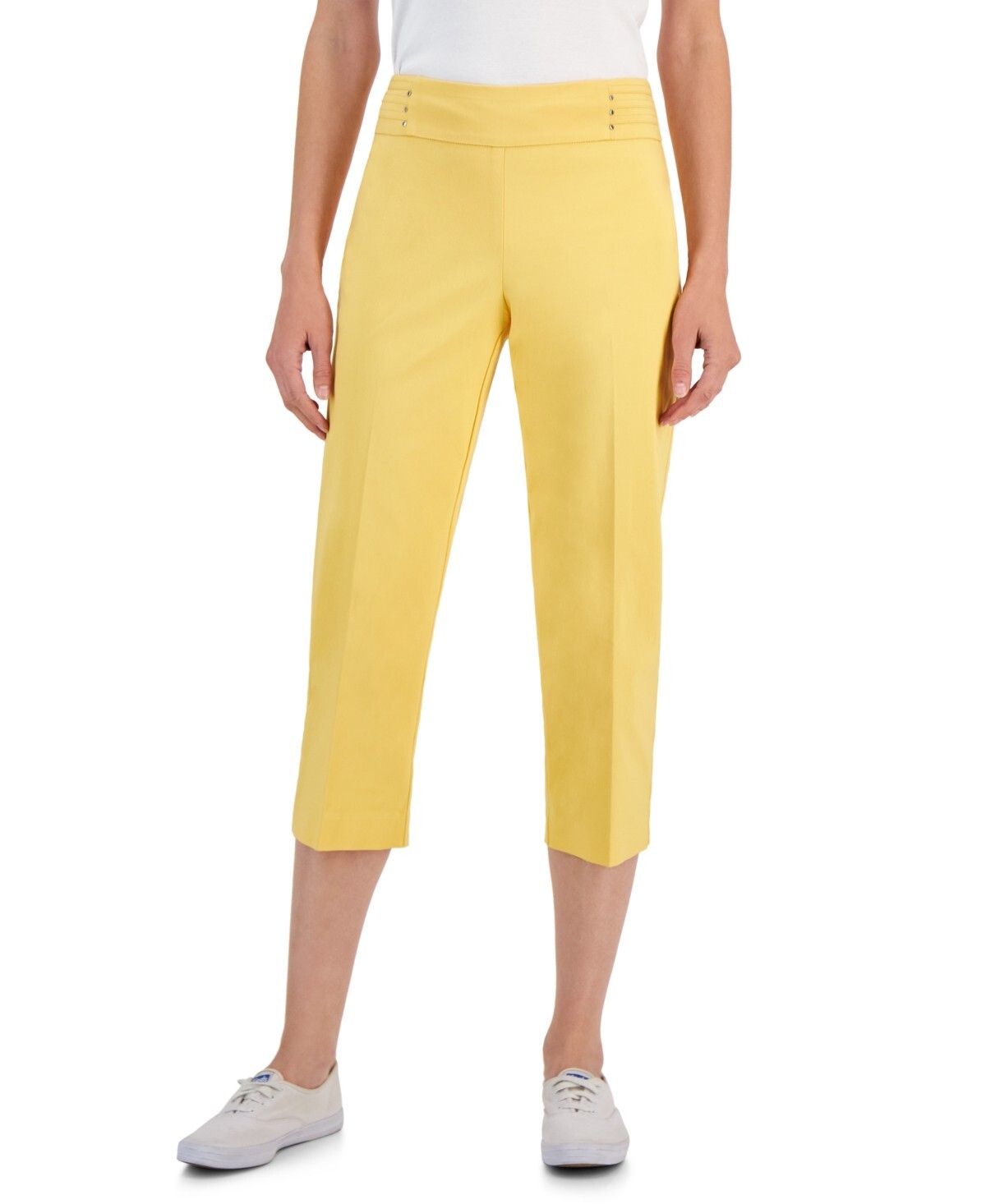 JM Collection Petite Embellished Capri Pants, Golden Day Sz-XL | eBay
