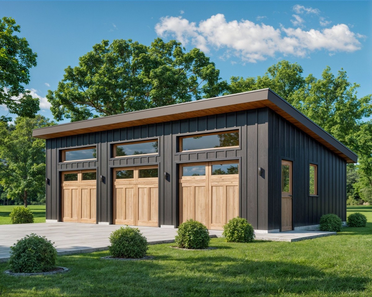 3 Stall Garage Roof Style Bayhorse Gazebos & Barns | Ranch A Frame