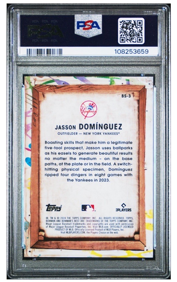 2024 BOWMAN'S BEST BOWMAN SHOWPIECES #BS3 JASSON DOMINGUEZ GEM 10 | eBay