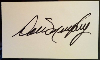 Signed DALE MURPHY Index Autograph MVP Atlanta Braves / Philadelphia ...
