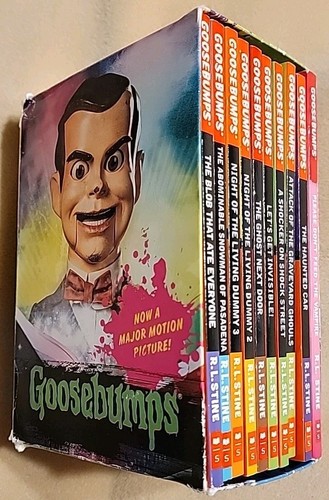 Goosebumps 10-Book Boxed Set R.L. Stine Paperback Dummy Ghost Blob Car ...
