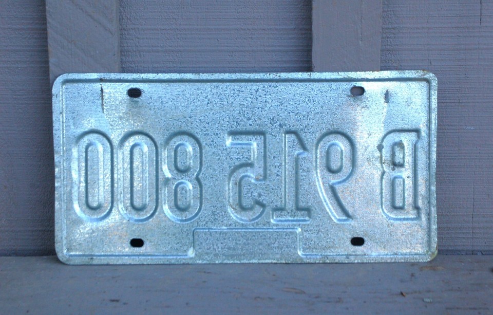 1998 Illinois License Plate B 915 800 IL Dark Blue Lettering Single | eBay