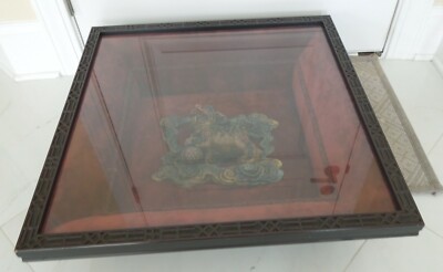 RARE "HANGING DON" BY JOHN RICHARD SHADOW BOX PICTURE FRAME CHINESE ...