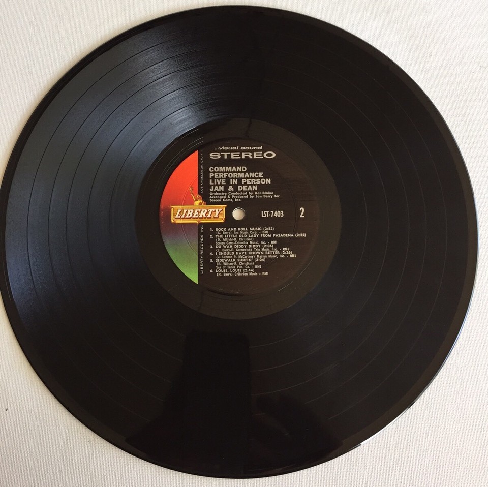 Jan & Dean, Command Performance Live in Person, Liberty #LST-7403, LP Record | eBay