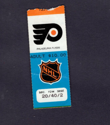 1980-81 OILERS vs FLYERS GAME WAYNE GRETZKY 2ND YEAR AUTHENTIC TICKET ...