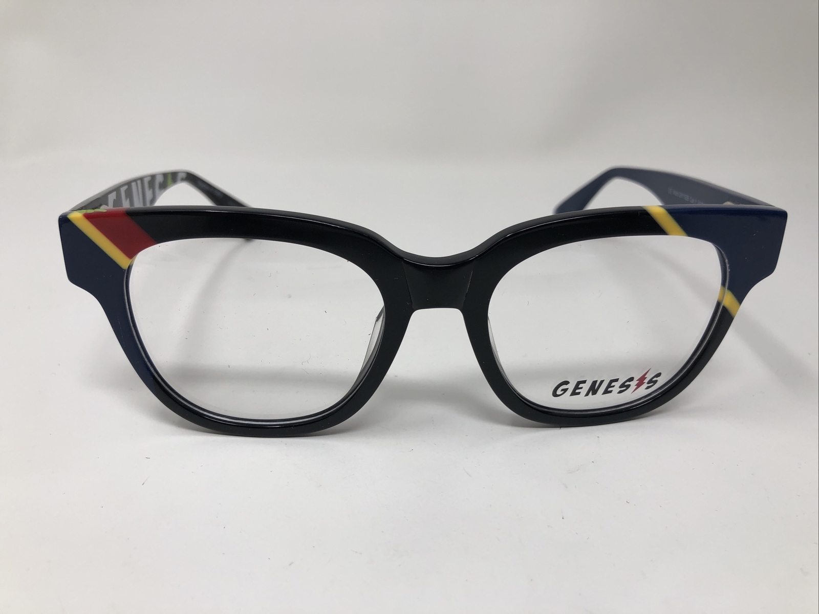 GENESIS EYEGLASSES FRAME MOD GV 1525 col 1 50-19-140 BLACK BLUE ITALY ...