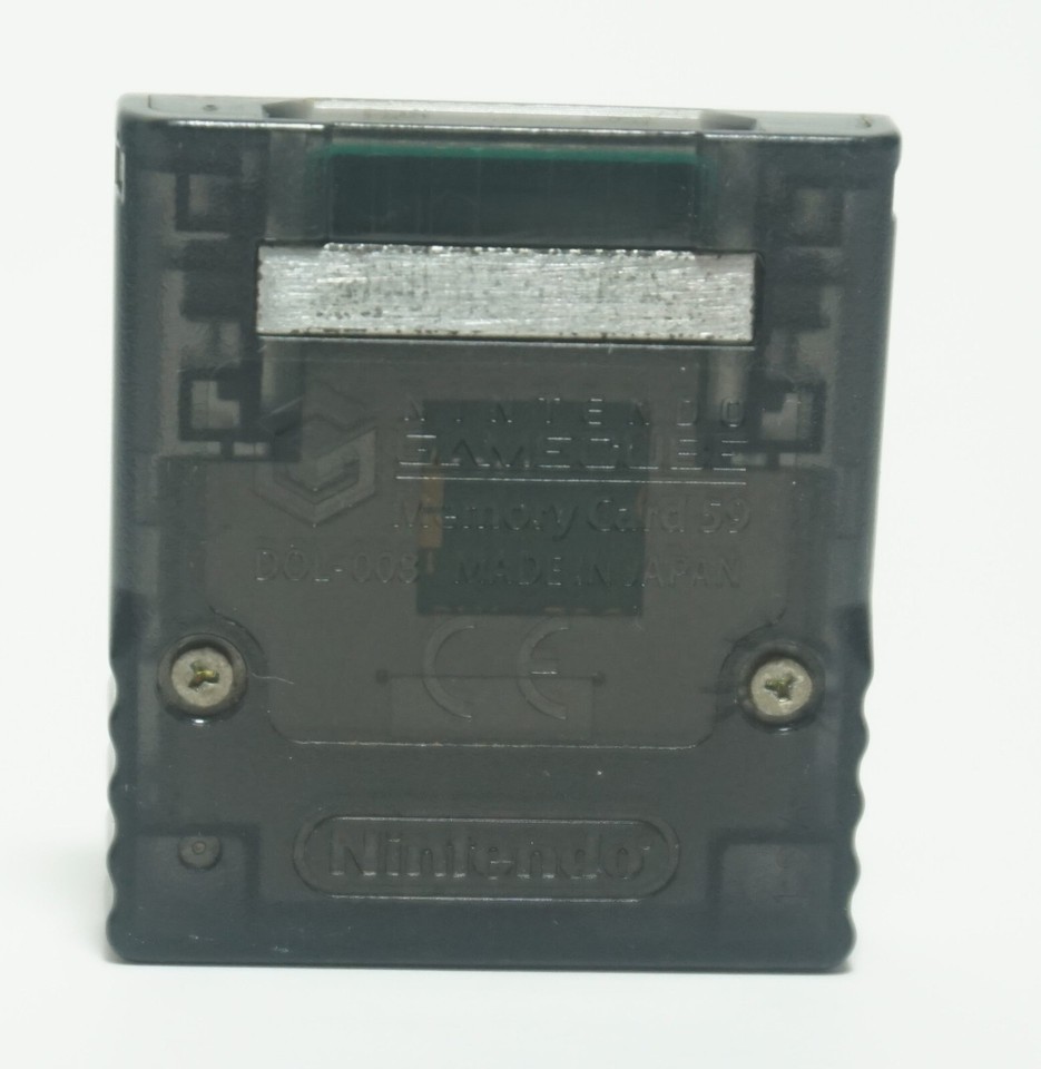 Nintendo Gamecube Memory Card Official OEM 59 251 Block Black Gray ...