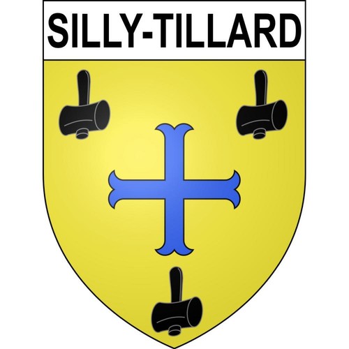 Silly-Tillard 60 ville sticker blason écusson autocollant adhésif | eBay