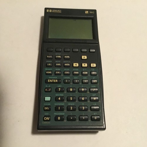 Vintage HP Hewlett Packard 38G Graphing Calculator with Flip Cover 1995 ...
