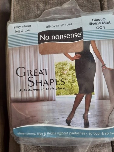 No Nonsense Great Shapes All Over Shaper Pantyhose Beige Size C New in ...