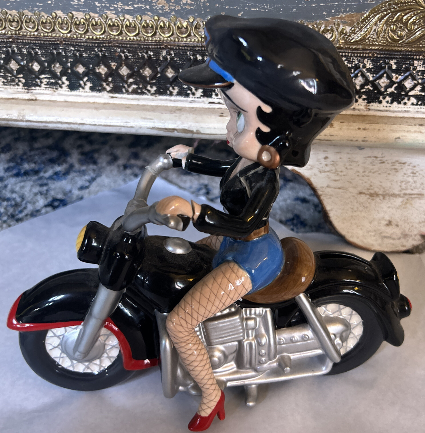 BETTY BOOP CERAMIC FIGURINE PIGGY BANK WESTLAND SHOPPER BETTY ON ...