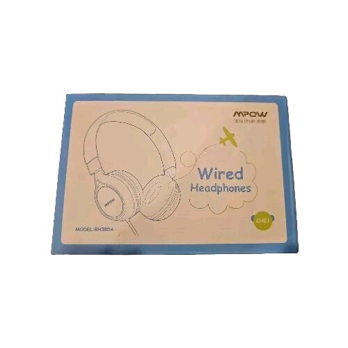 MPow - Wired Headphones (Blue/Black) #BH385A Hearing Protection Hi-Fi ...