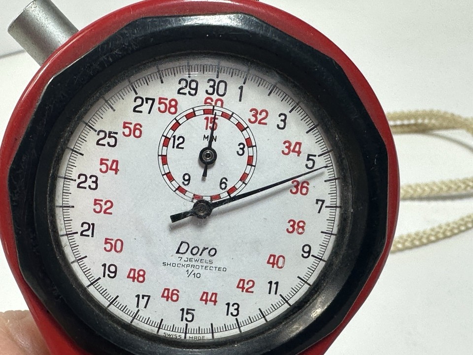 VINTAGE Medalist Doro Shock Protected 1/10 Swiss Made Stopwatch - FREE ...