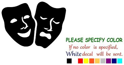 THEATER SYMBOL Graphic Die Cut decal sticker Car Truck Boat Window 7 ...