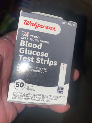 Walgreens Blood Glucose Test Strips. QTY-50, Expires-10/25 311917166902 ...