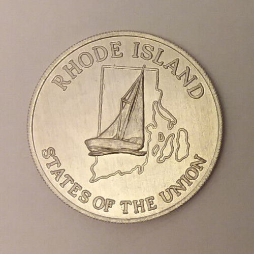 Rhode Island & Colorado States of The Union Aluminum Coin Medal Token ...