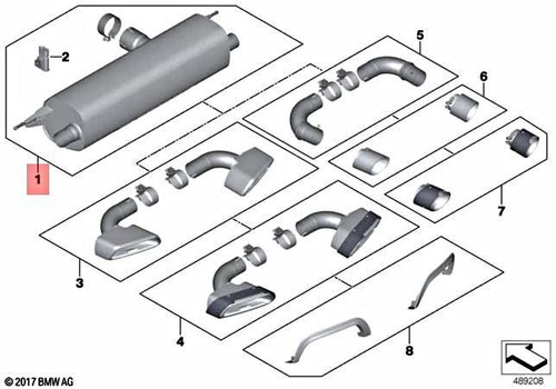 Genuine BMW G30 G31 G32 530i 530iX 540i M Performance Silencer ...