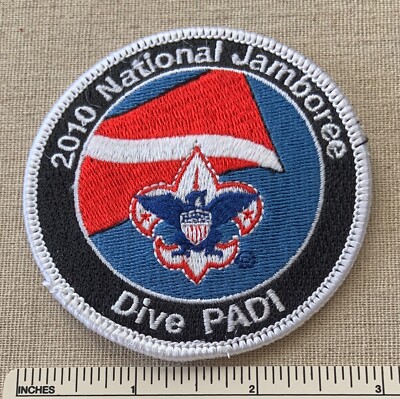 2010 NATIONAL JAMBOREE Boy Scout Dive PADI Uniform Badge PATCH BSA ...