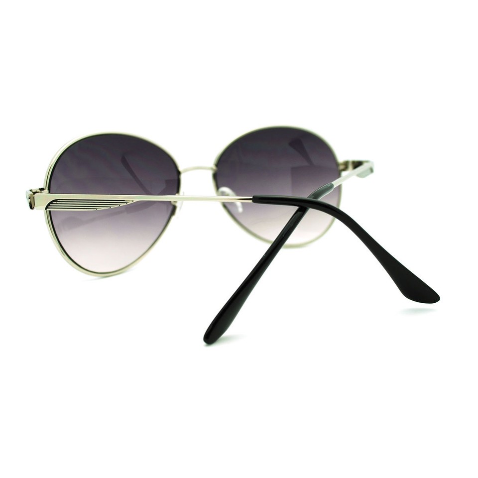 Womens Round Sunglasses Retro Style Metal Frame | eBay