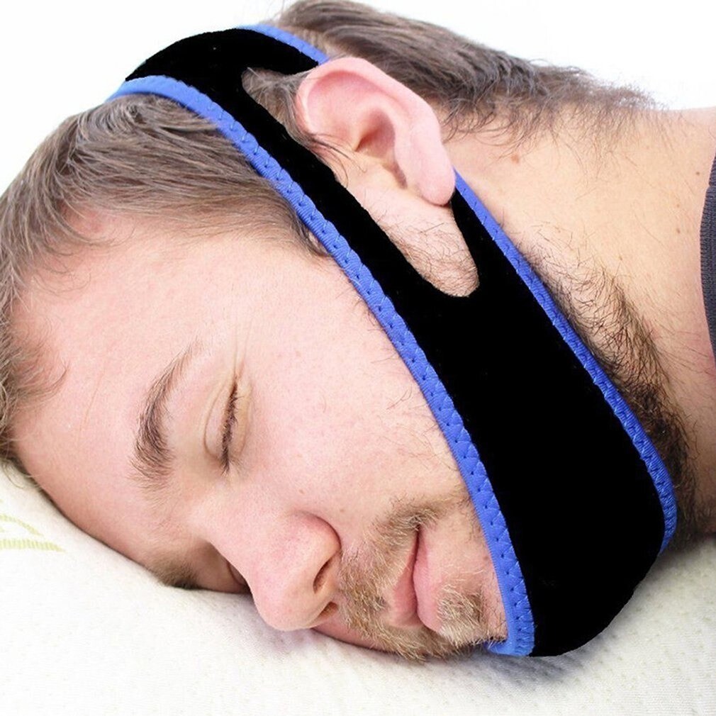 Anti Snoring Chin Strap Sleep Apnea Snore Stop Belt Snoreless Sleep Jaw ...