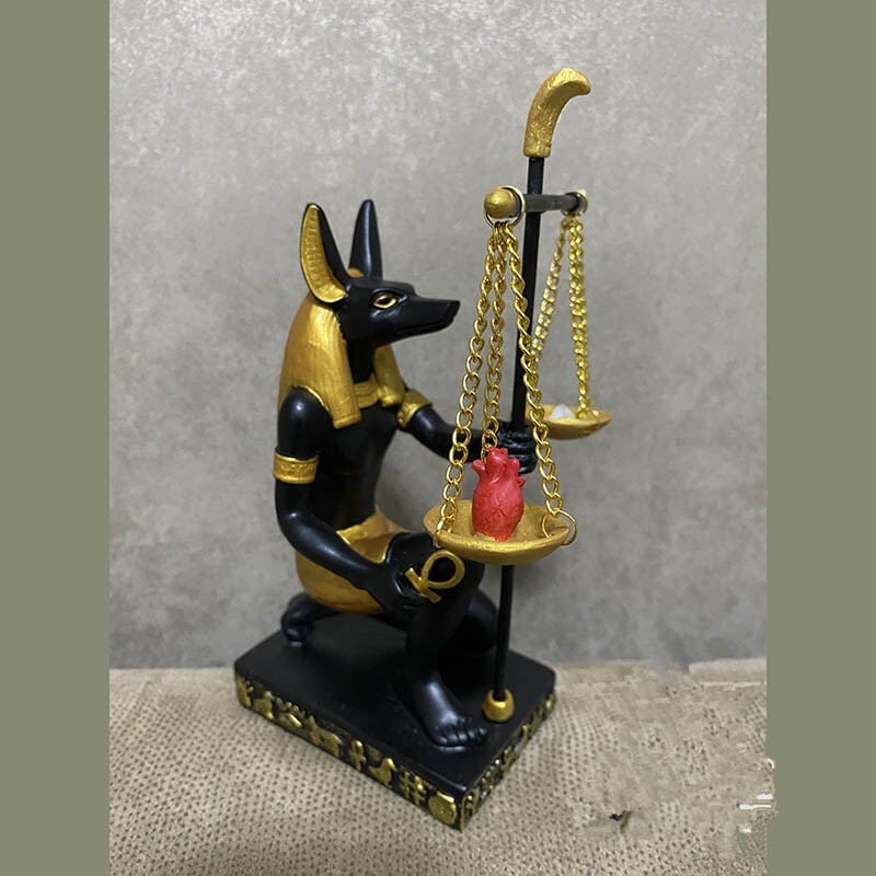 Anubis Scales of Justice Egyptian Statuette,Collectible Figurine. | eBay