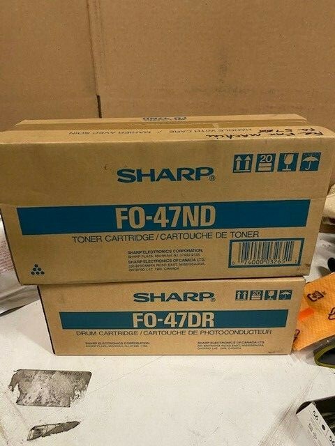 Genuine Sharp FO-47ND & FO-47DR OEM Sealed Boxes FO-4650 FO-4700 FO ...