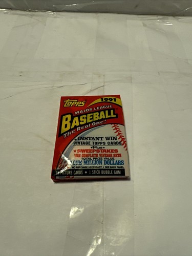 TOPPS 1991 Unopened Baseball Card Packs Sealed MLB NEW | eBay