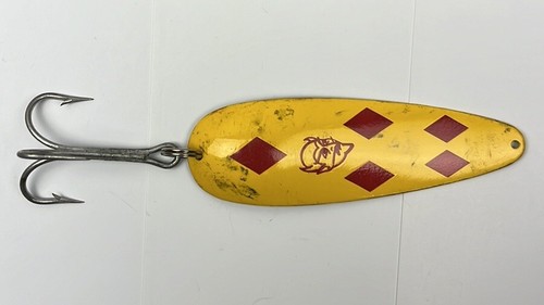 Vintage Dare Devil Troll Devel 5 Diamond Yellow/Red Spoon Made in USA ...