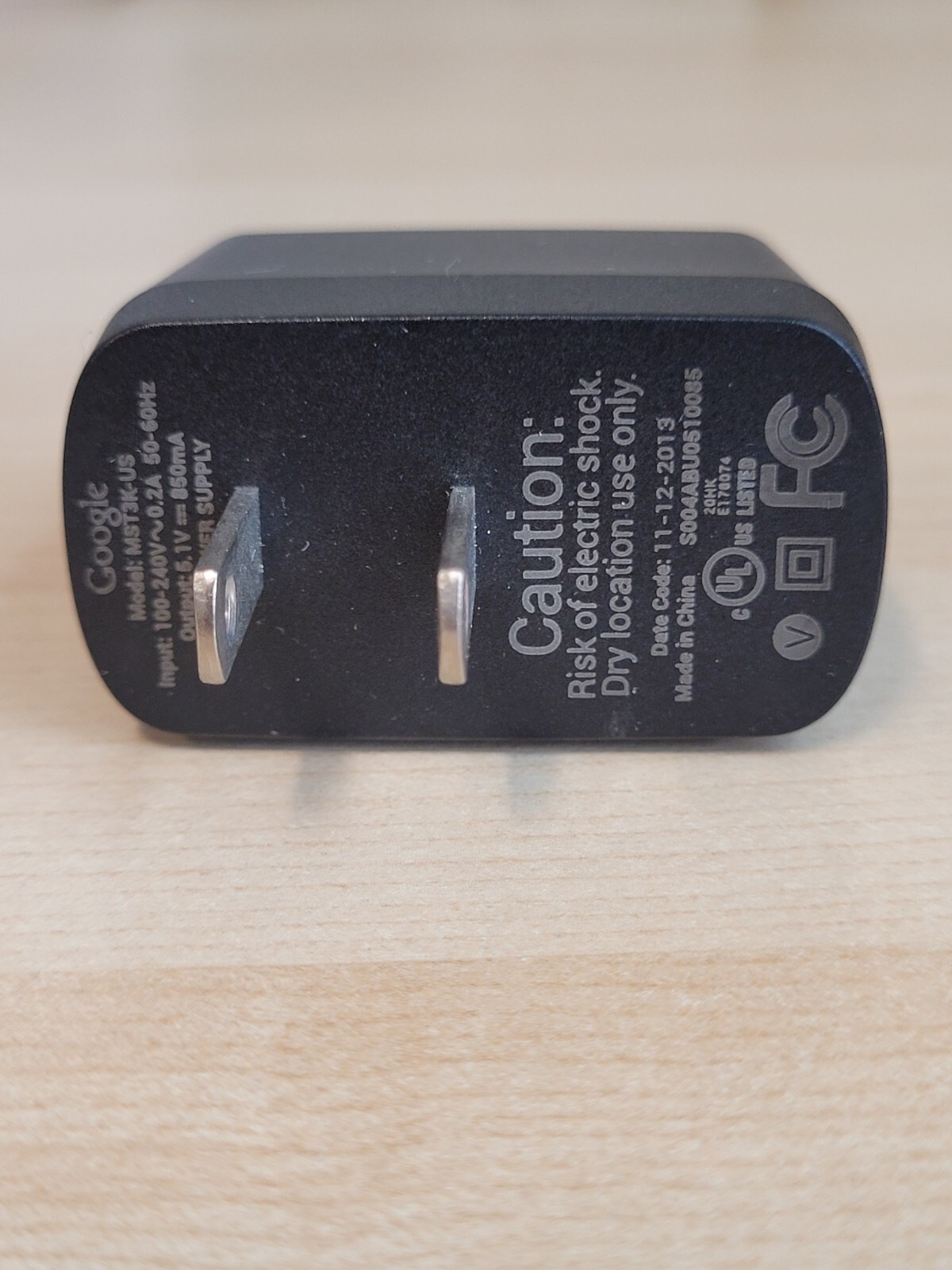 Google MST3K-US Chromecast Power Supply Wall Charger 5.1V 850mA | eBay