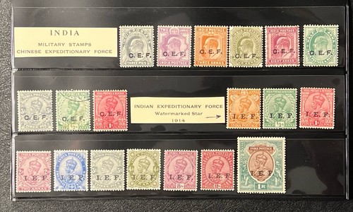 India 1904-14 Military Stamps *Back Of Book* All Mint/H & 1 Used 2X713 ...