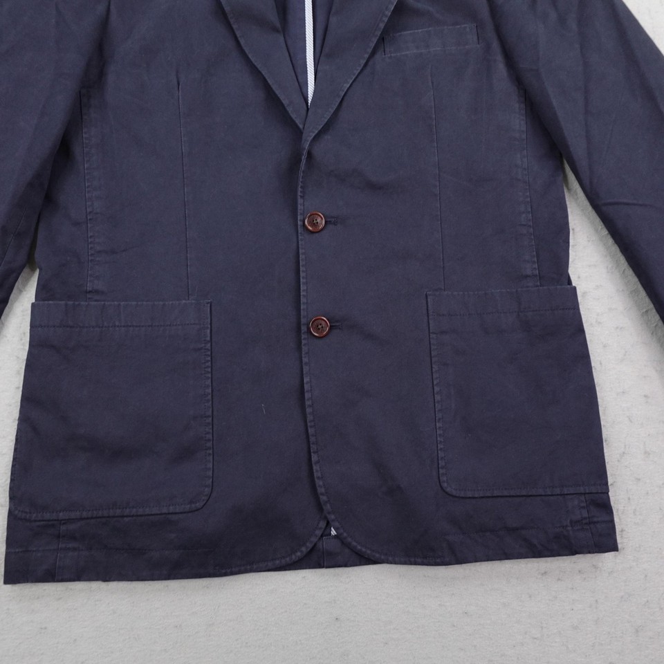 Orvis Jacket Mens 40R Navy Blue Blazer Sport Coat Unlined Twill 2 ...