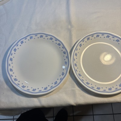 Corelle Morning Blue Dinner Plates -2- GUC | eBay