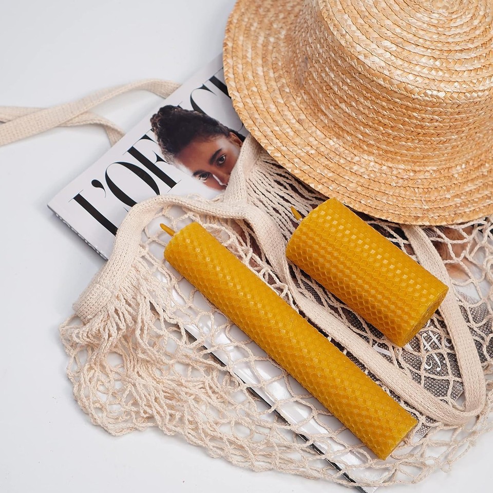 Natural Beeswax Sheets for Candle Making - DIY Beeswax Candle Rolling Kit for... | eBay