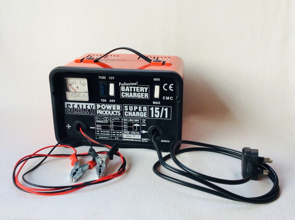 Sealey Battery Charger 14Amp 12/24V 230V Charge Tool Workshop Garage ...