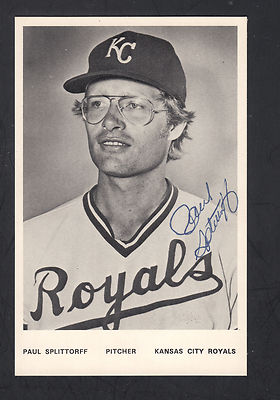 Paul Splittorff d2011 Hand Signed 3x5 Team Issued Photo Postcard Royals ...