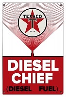 Vintage Style Metal Sign Texaco Diesel Chief Gasoline 12x18 | eBay