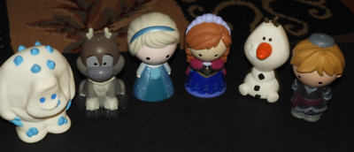 Set of 6 Disney FROZEN Figures Bath Set Toys Toddler Elsa Anna Sven ...