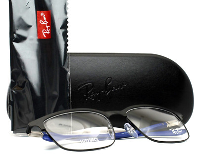 RAY BAN Liteforce RB6518 3171 Black Mens Rectangle Full Rim Eyeglasses ...