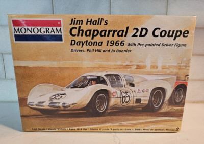 Monogram Jim Hall's Chaparral 2D Coupe Daytona 1966 Model #85-2850 1:24 ...