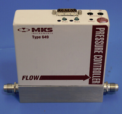 MKS INSTRUMENTS TYPE 649 PRESSURE CONTROLLER HE 20SCCM 649A21T21CAVR-S ...