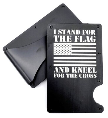 Stand for the Flag RFID Wallet and Money Clip | Laser Etched | Black | eBay