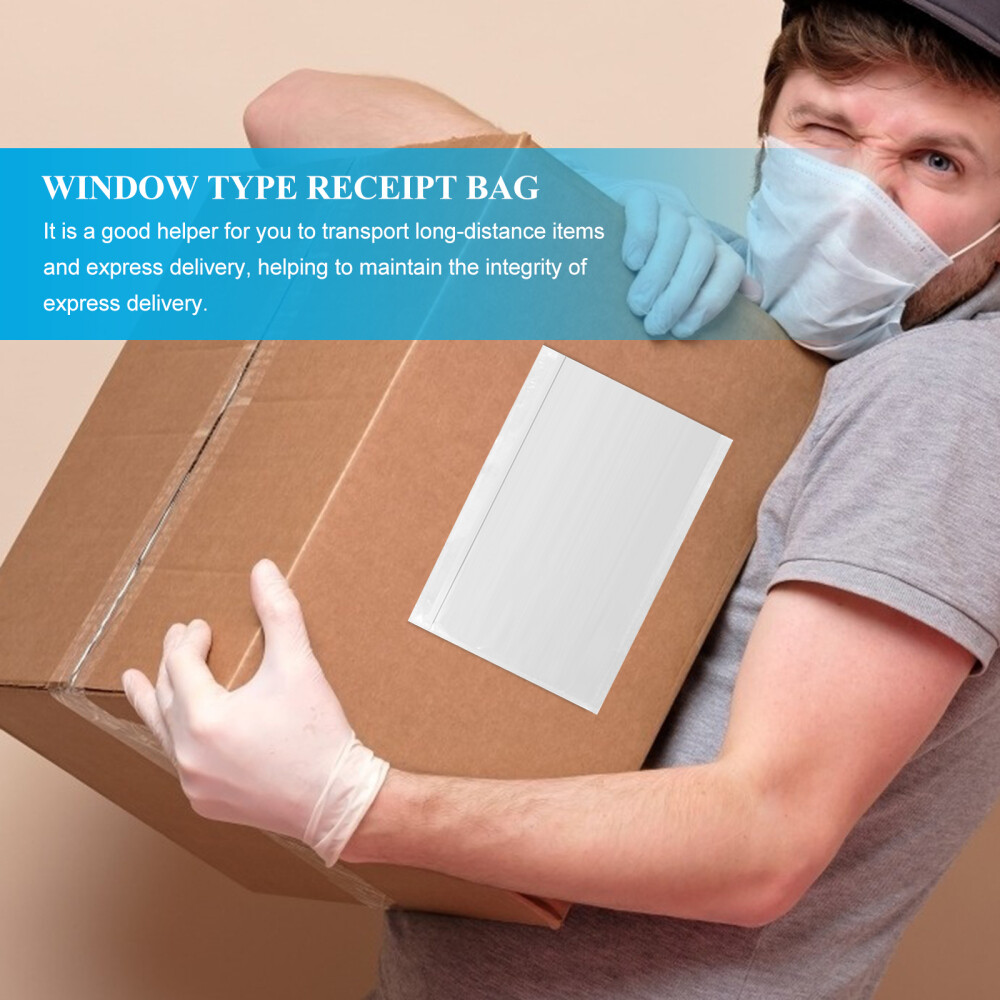 50 Pcs Receipt Storage Bag Small Organizer Box List Backing Document ...