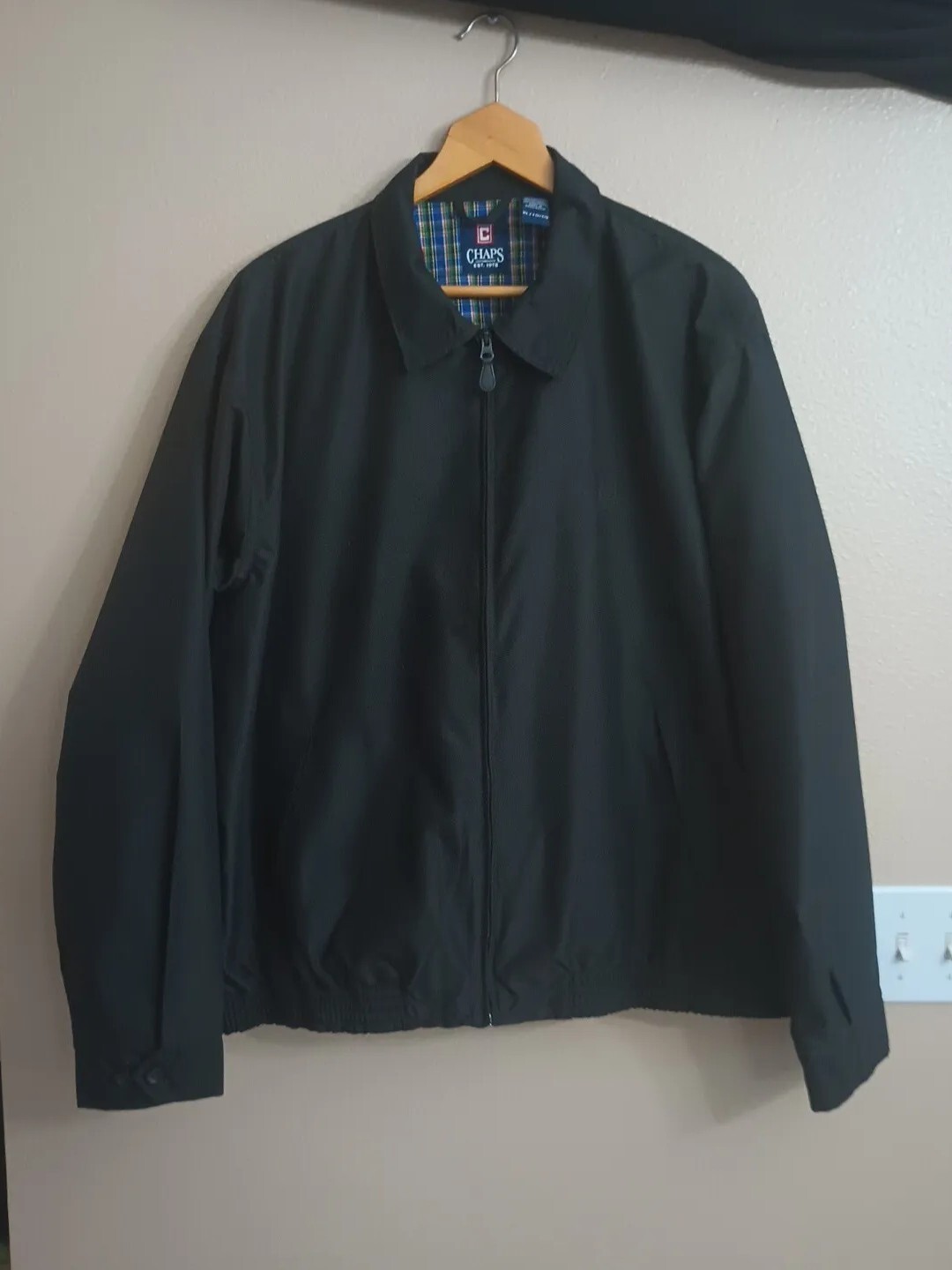 Chaps Mens Lightweight Jacket Black Size XL | eBay