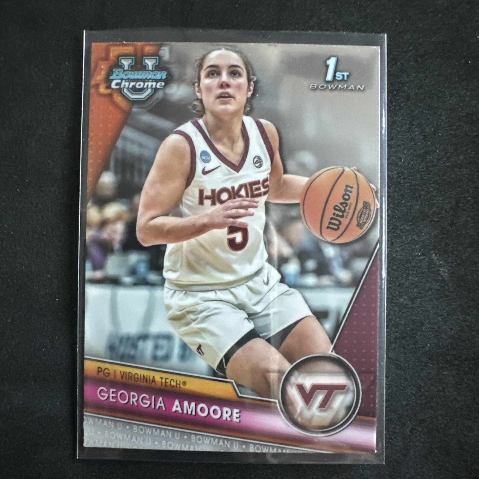 Georgia Amoore 2023-24 Bowman U Chrome 1st Base Virginia Tech Hokies | eBay