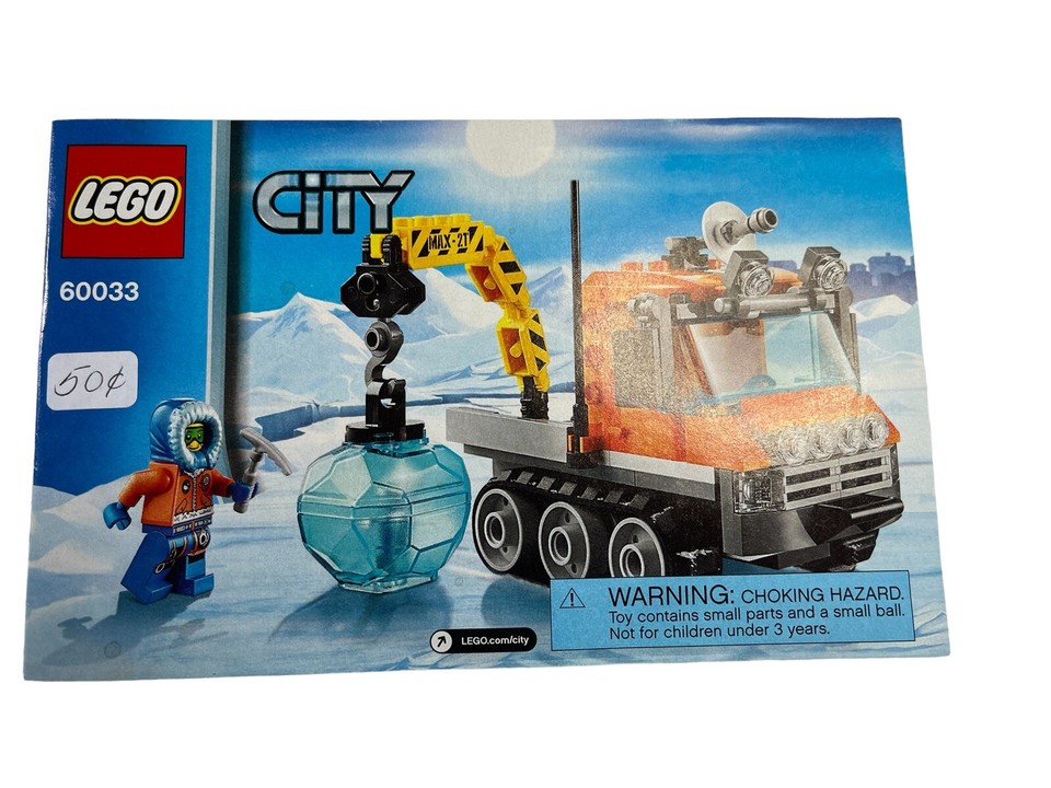 LEGO City 60033 Arctic Ice Crawler - 98% Complete with Minifig and ...