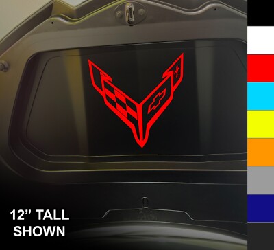 FRONT TRUNK 2020-25 C8 CORVETTE Stingray Z51 Z06 ERAY Crossed Flag ...